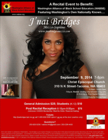 Jnai Bridges: A Recital Event to Benefit Washington Alliance of Black ...